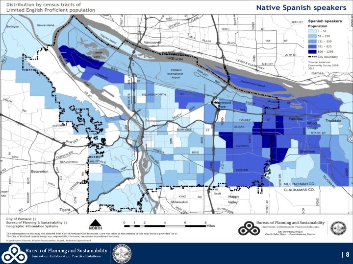 Limited English Proficiency LEP Populations for Portland Factor