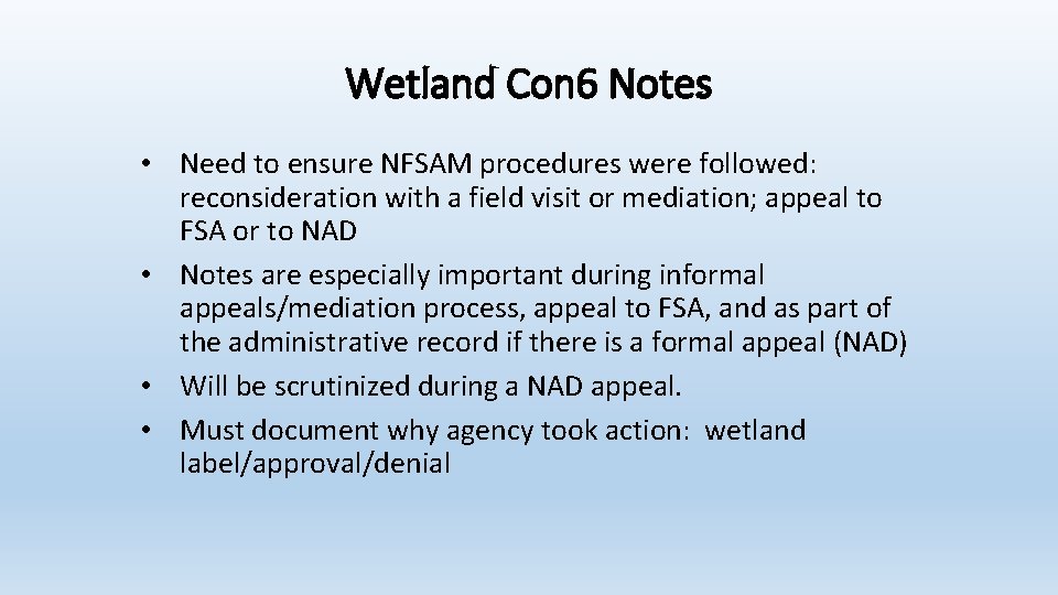 Taking Good Conservation Assistance Notes Conservation Planning Part