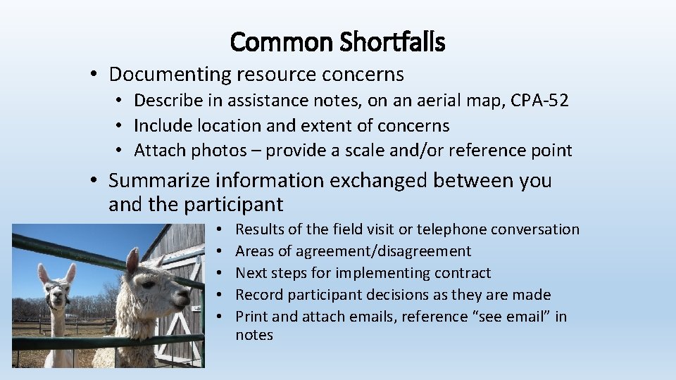 Taking Good Conservation Assistance Notes Conservation Planning Part