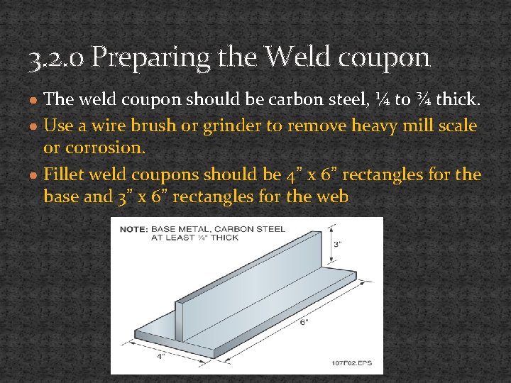 SMAW Beads Fillet Welds Level 1 chapter 9