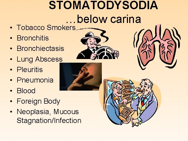 Oral Malodor 4 Classes 3 Subtypes Above Carina