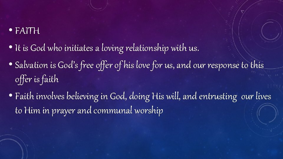 PATRIARCHS OUR MODEL OF FAITH DEFINE FAITH WHAT