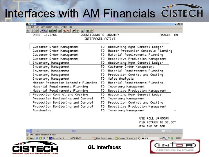 Using General Ledger Interfaces The File Maintenance and