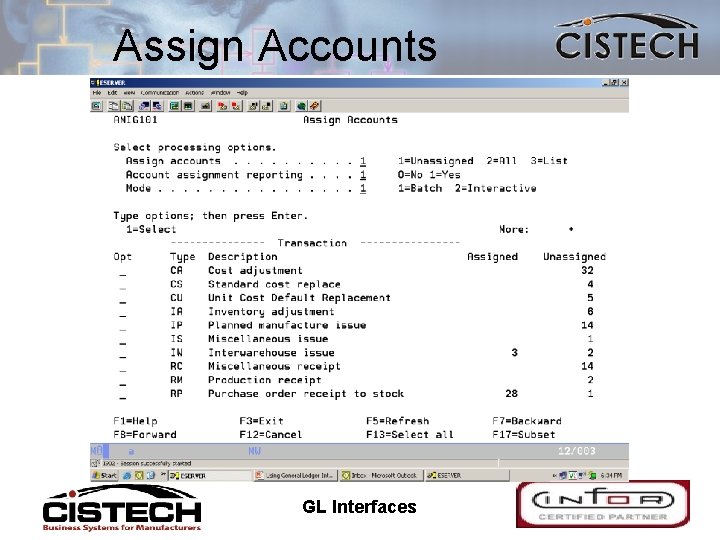 Using General Ledger Interfaces The File Maintenance and