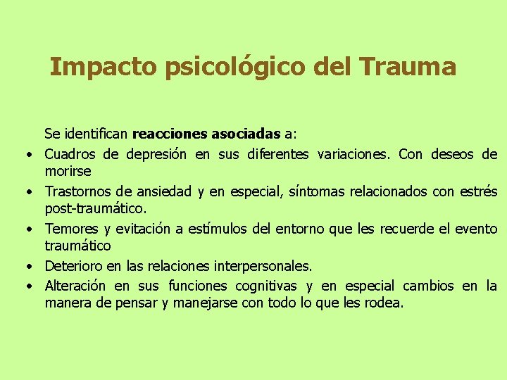 Trauma y Recuperacin Psiquica UNA VISIN DEL TRAUMA