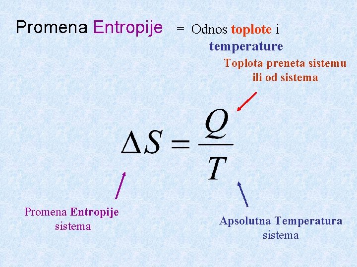 I zakon termodinamike je doveo do uvoenja unutranje