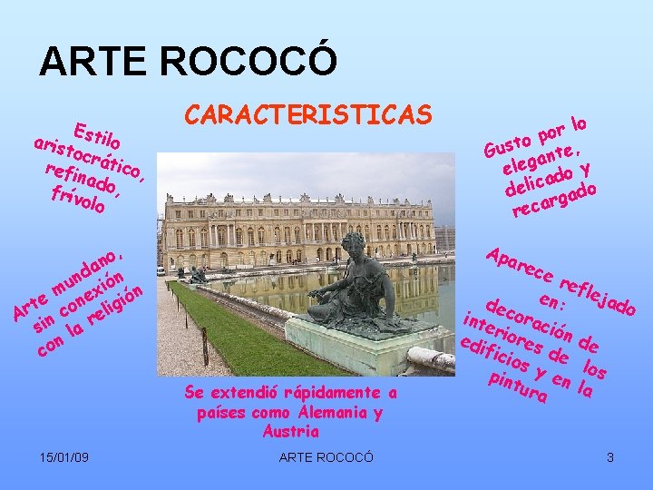 ARTE ROCOC 150109 ARTE ROCOC ARTE ROCOC Dnde