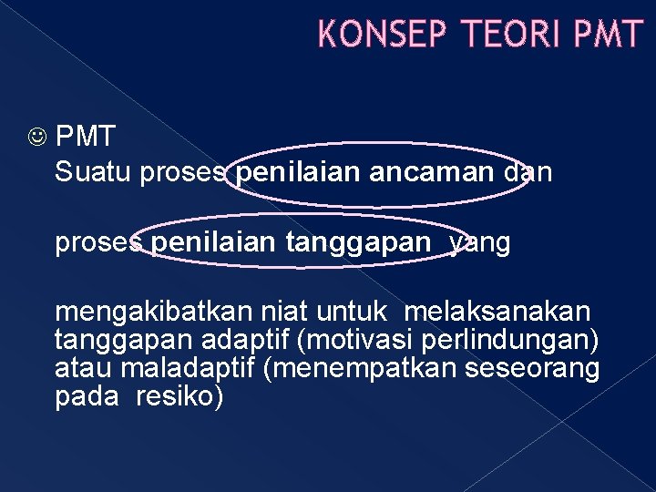 PROTECTION MOTIVATION THEORY PMT Revise by Kismi Mubarokah