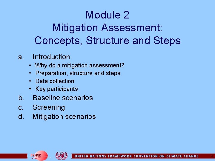 Module 2 Mitigation Assessment Concepts Structure and Steps
