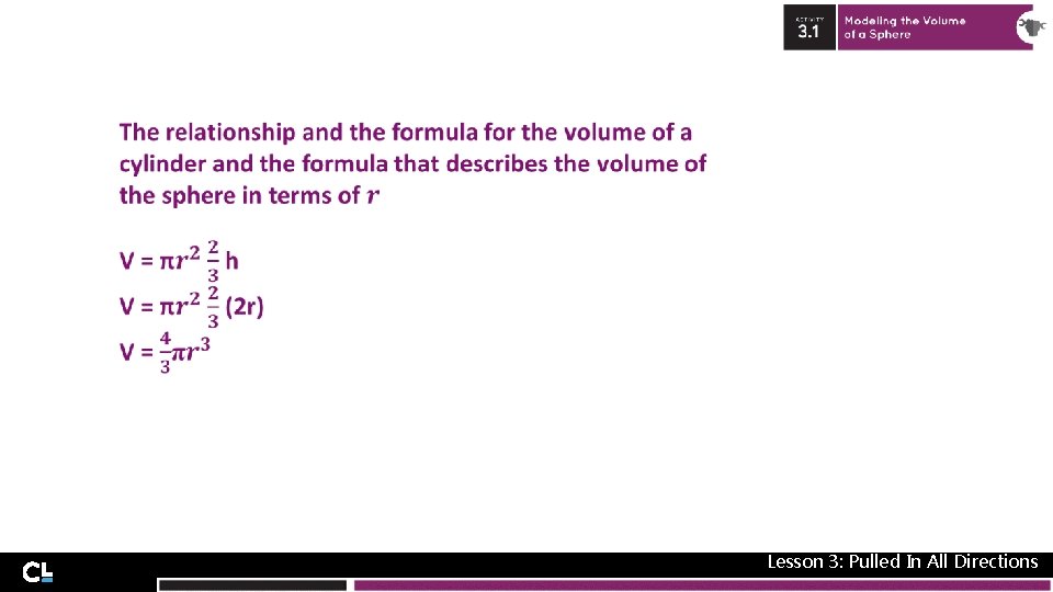 Lesson 3 Pulled In All Directions Lesson 3