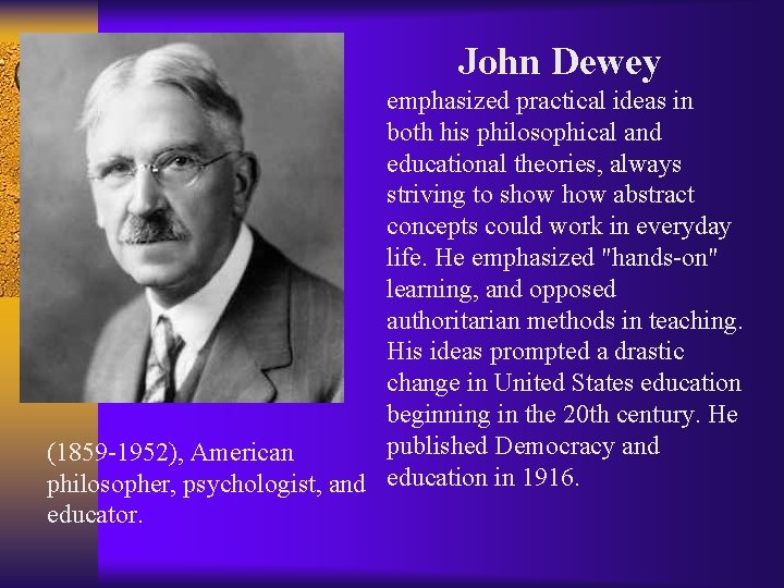 Problem Solving Agenda John Dewey John Dewey emphasized