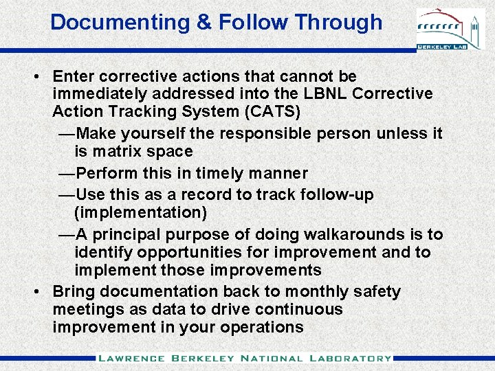 EHS 27 Performing an Effective Safety Walkaround Engineering