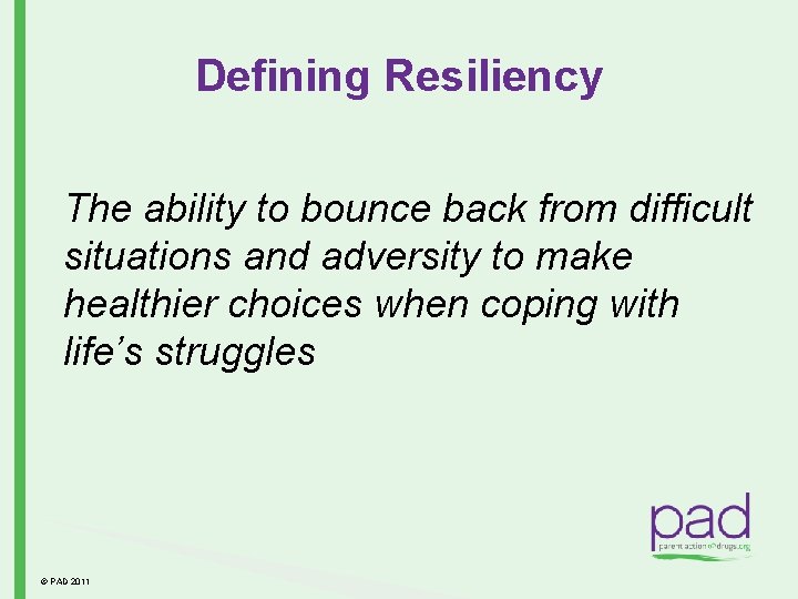 Exploring Resiliency Beyond the Individual Theory Framework Programs