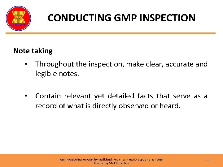 ASEAN Guidelines on GMP for Traditional Medicines Health