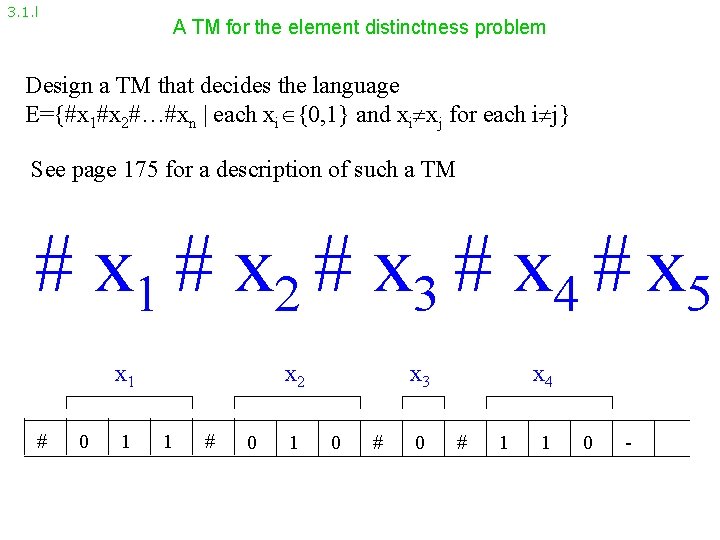 CSC 4170 Theory of Computation Turing Machines Section