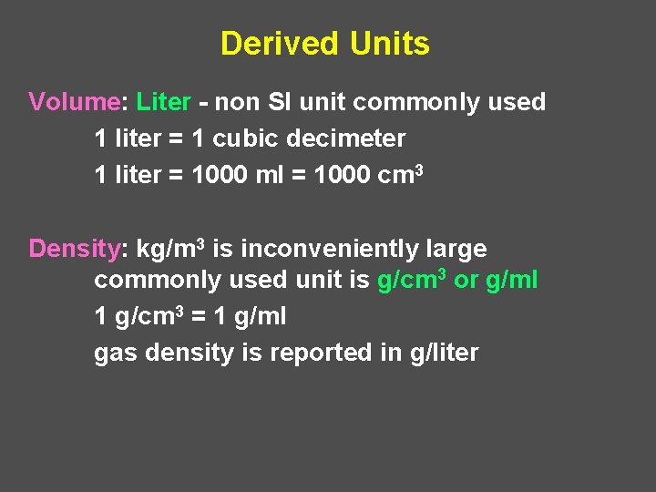 Chapter 2 Measurements and Calculations 2 2 Units