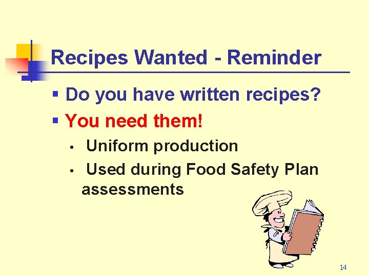 Food Safety Basics for Residential Child Care Institutions