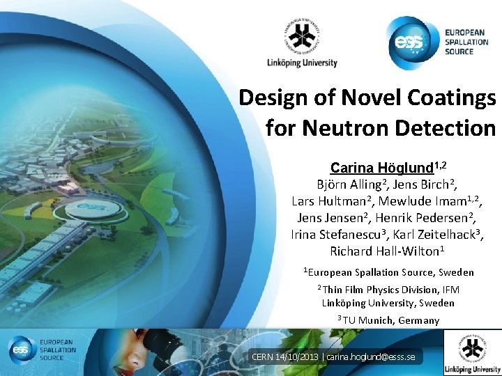 Design of Novel Coatings for Neutron Detection Carina