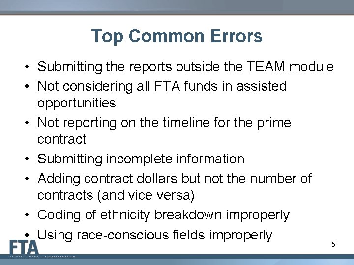 DBE Uniform Reporting Understanding and Avoiding Common Errors