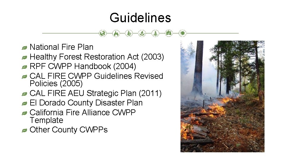 El Dorado County Western Slope Wildfire Protection Plan