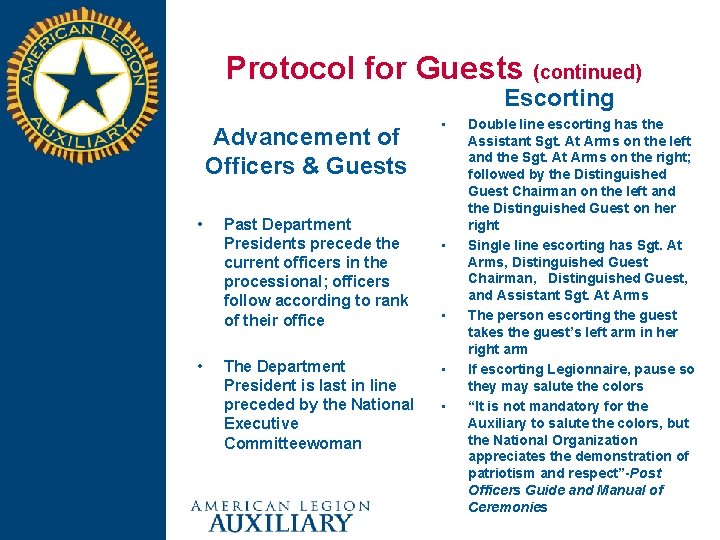 Guide to Protocol Parliamentary Procedures Conduct Part 5