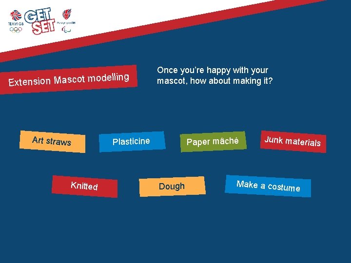 THE MASCOT CHALLENGE Design a mascot for Paralympics