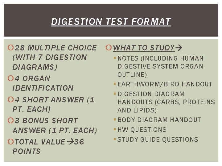 DIGESTION SECT 29 P 6769 DIGESTION PROCESS THAT