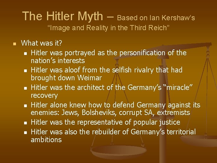 Where did power lie in the Third Reich