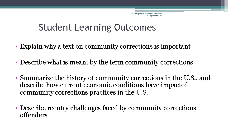 Chapter 1 Community Corrections Historical Development Current Trends