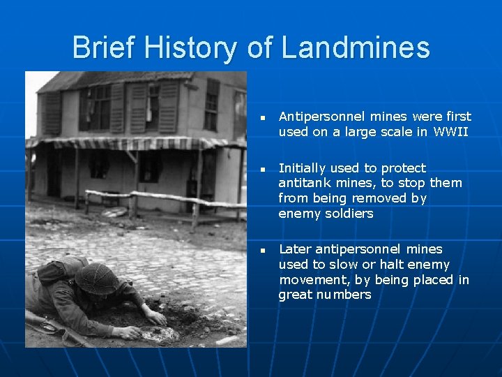 Landmines and Cluster Bombs An Enduring Problem Brief