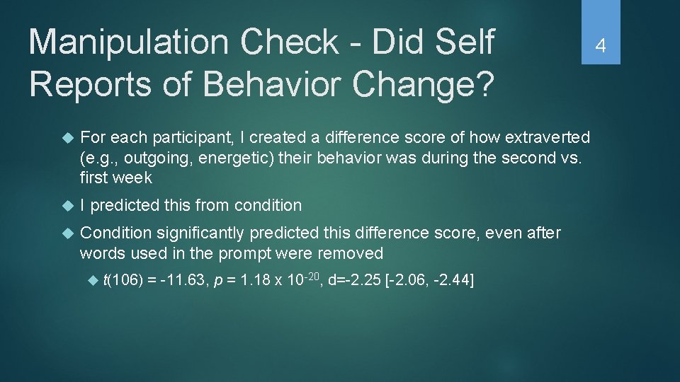 1 Experimentally Manipulating Extraverted Behavior and its Effects