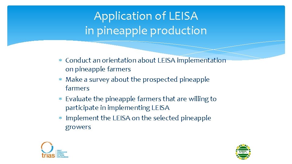 LOW EXTERNAL INPUT FOR SUSTAINABLE AGRICULTURE LEISA SYSTEMS
