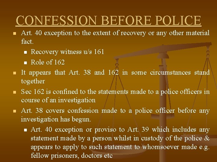 LAW OF CONFESSION ADMISSION BY Mian Ali Haider