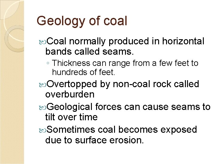 Introduction to Coal Kenneth M Klemow Ph D