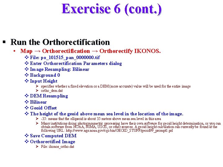 Chapter 3 Image Rectification Analysis and applications of