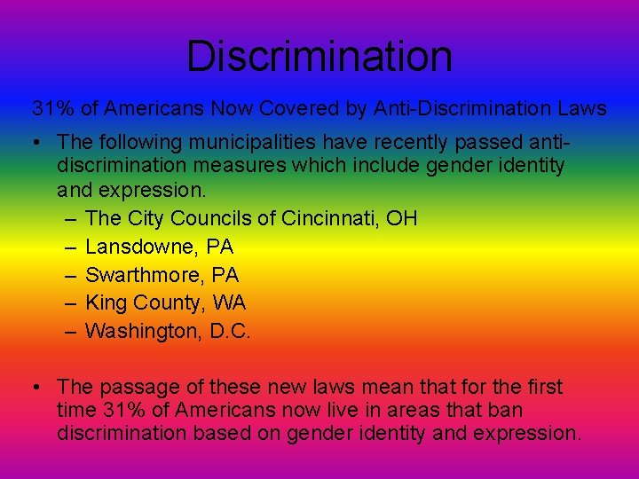 The LGBT Movement The history of the movement