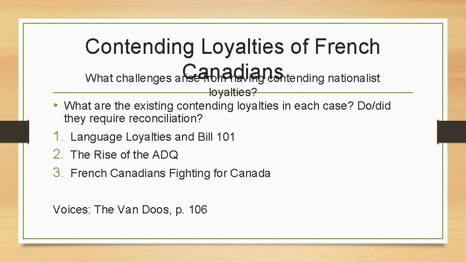 Social Studies 20 1 Nationalism Related Issue I