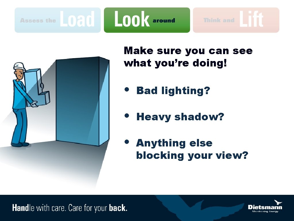 Manual Handling Dietsmann HSE Awareness Campaign Let Safety