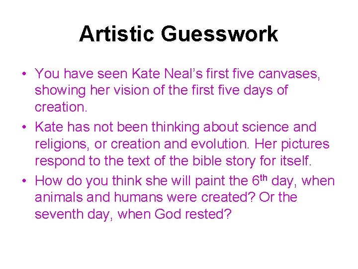 So does a beautiful world mean there is