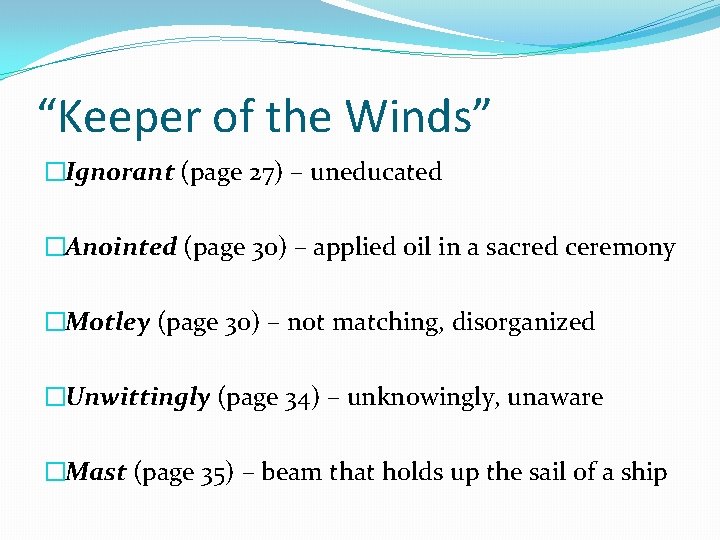 Vocabulary Words Adventures of Ulysses The Ciconians Scything