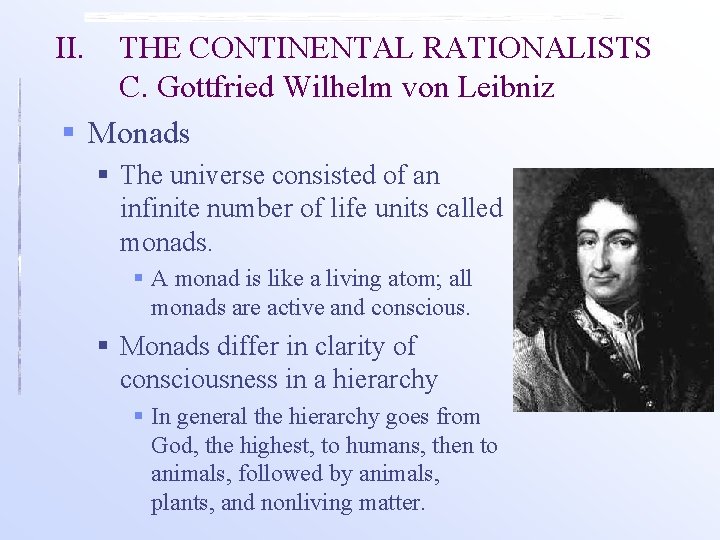 Lecture 18 Rationalism I INTRODUCTION A Introduction Descartes