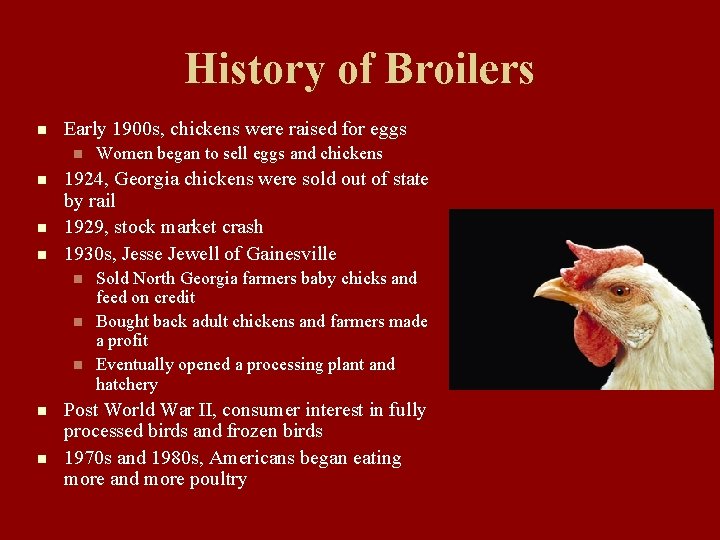 Broilers An Overview of Broiler Production in Georgia