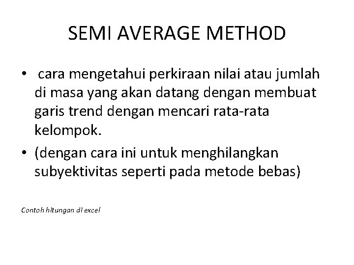 ANALISIS TIME SERIES ANALISIS DERET BERKALA ANALISIS TIME