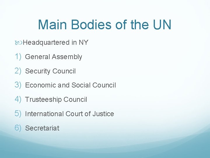 The United Nations Introductory Note The Basics Read