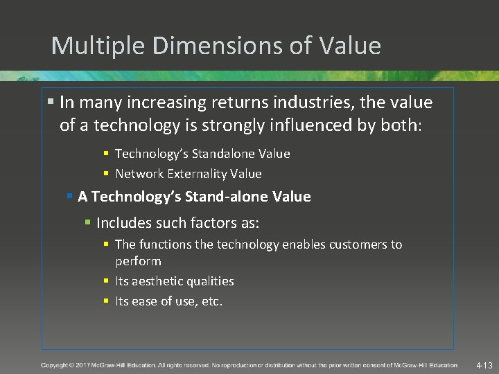 Chapter 4 Standards Battles and Design Dominance Overview