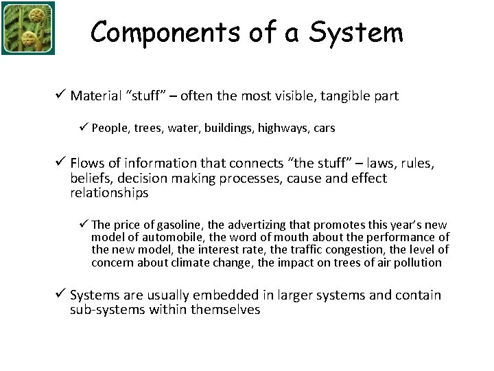 Intro to Biomimicry and Systems Thinking What is