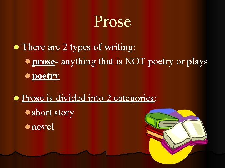 Elements of Prose a k a The parts