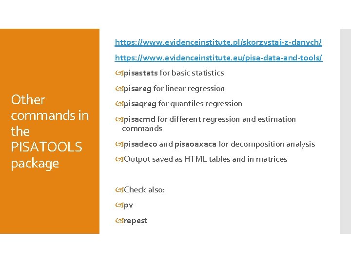Analyzing largescale achievement surveys in Stata using PISATOOLS