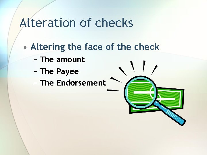 Training Presentation Check Fraud and Are you smarter
