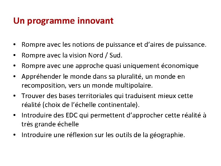 DNL Allemand Le nouveau programme de Terminale HISTOIRE